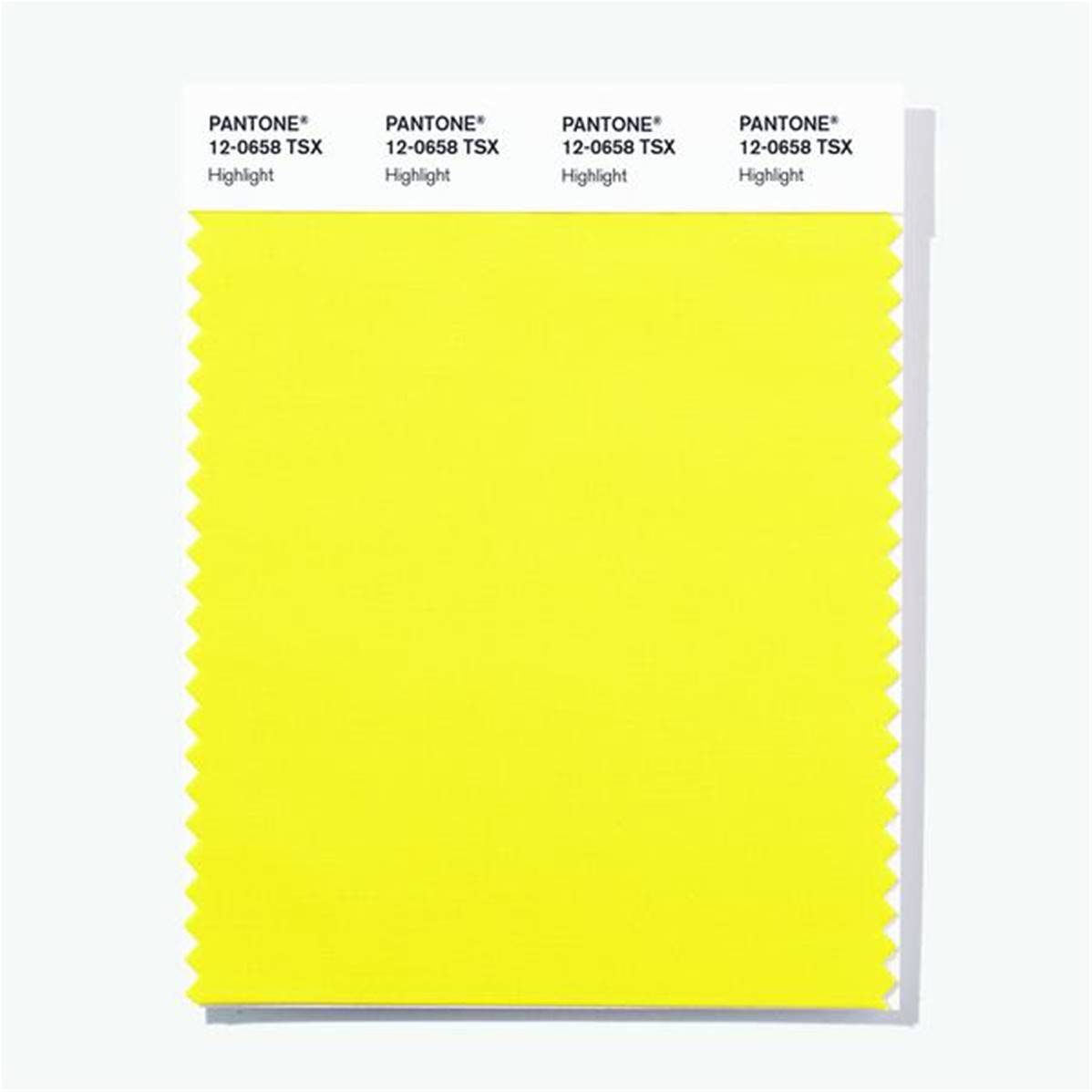 12-0658 TSX Highlight - Polyester Swatch Card